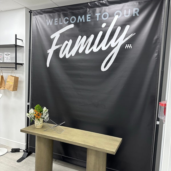 Custom Backdrop Banner, Complete Custom Design, Birthday Party Banner ...