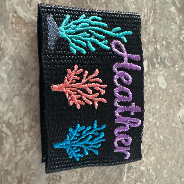 Coral Reef Embroidered BCD Tag: Personalized Scuba Diving Gift - Etsy