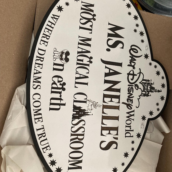 Most Magical Disney Teacher Wood Sign – Personalized Classroom Decor - Etsy