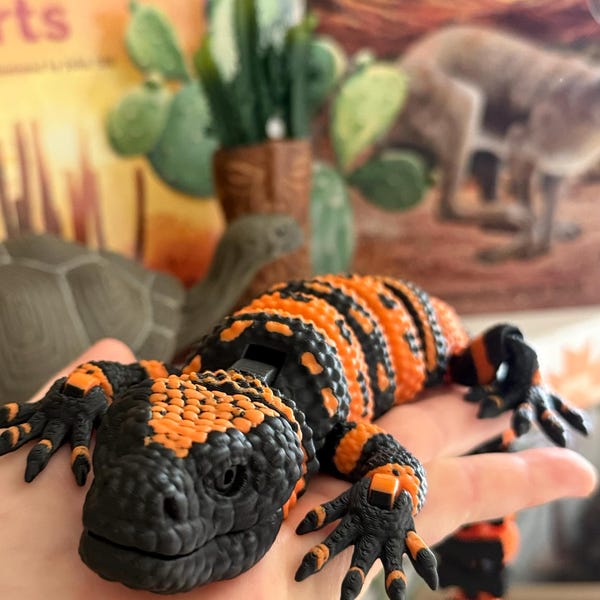 Rainbow Tiger 3D Printed Articulating Fidget Toy Party Favor. - Etsy