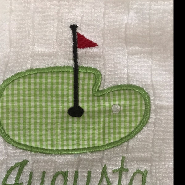Golf Applique Machine Embroidery Design - Etsy