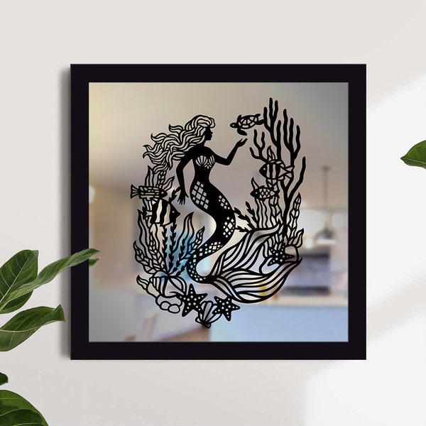 Swimming Mermaid Svg Cutting File for Cricut and Silhouette, Mermaid ...