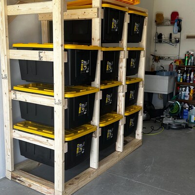 Easy DIY Garage Shelf Plans: PDF Download, Mobile Storage, Step-by-step ...