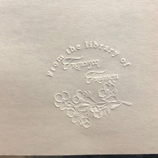 Custom Book Embosser, Wedding Embosser, Custom Embosser, Initials ...