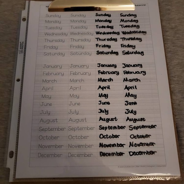 Buy Printable Partial Graph Paper Templates for Handwriting Practices 8 ...