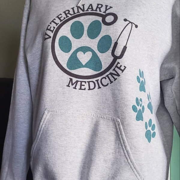 Veterinarian Vet Doctor Animals Pet Paw Print Stethoscopes Hospital ...