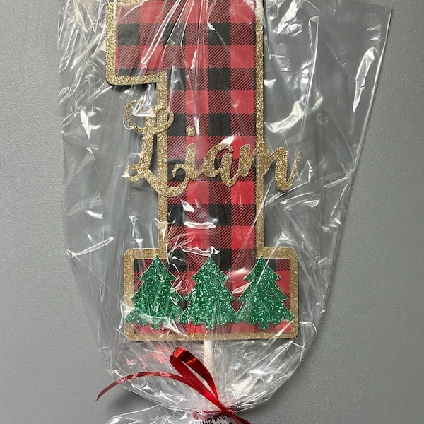 Buffalo Plaid First Birthday, Lumberjack Plaid Theme, Personalized Red ...