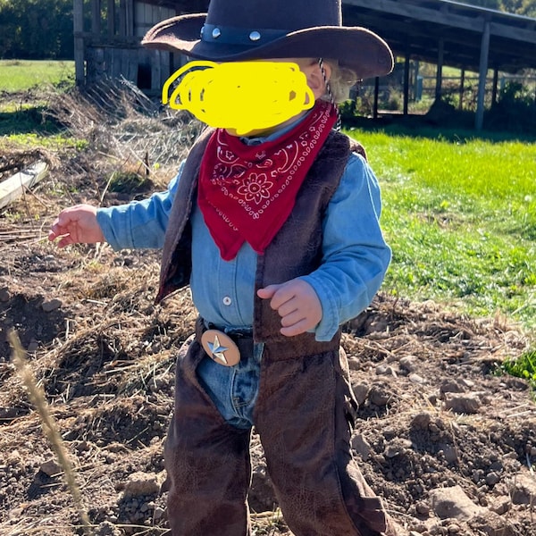 Baby/toddler Western Chaps & Vest Outfit/costume - Etsy