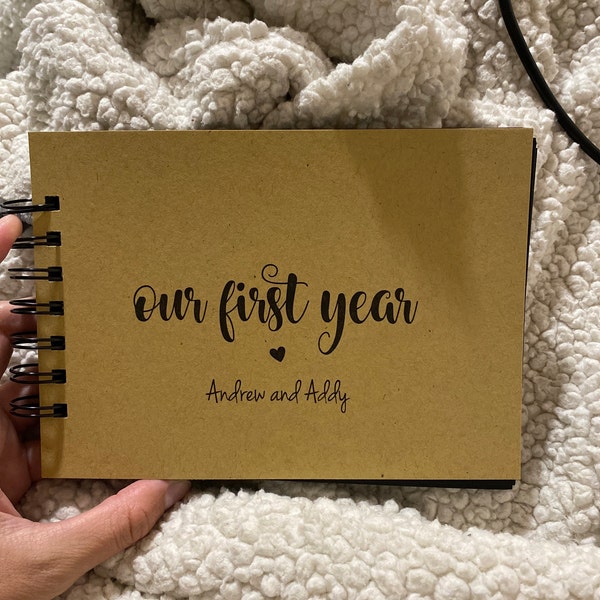 Our First Year | Notebook | Journal | Scrapbook | Smashbook | Valentine ...