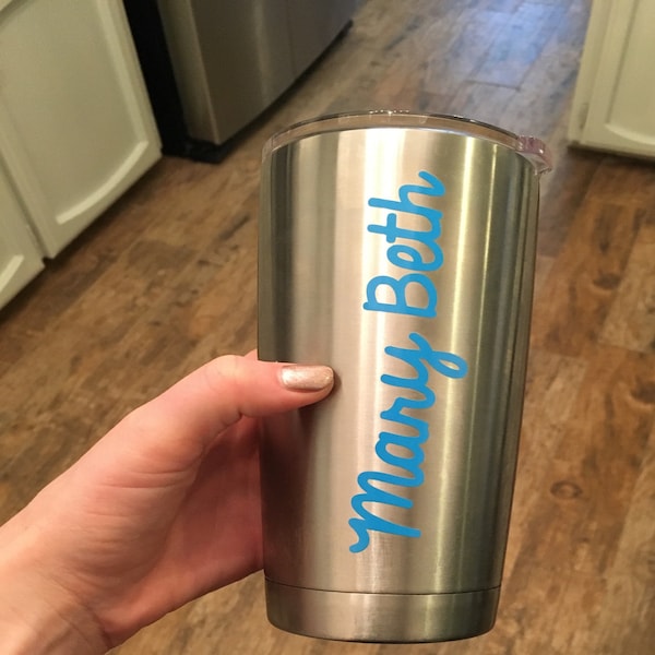 Yeti Name Monogram Decal for Rambler Tumblers DIY - Etsy