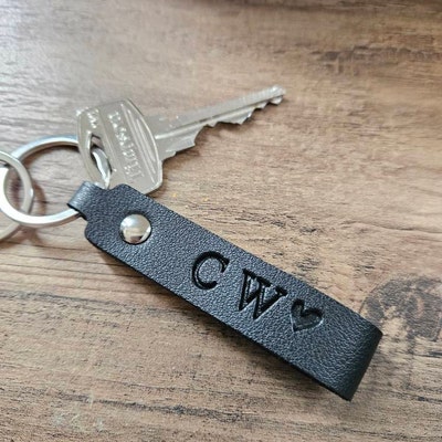PERSONALISED LEATHER Keyring....free Delivery - Etsy UK