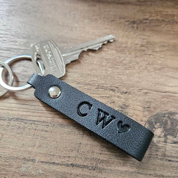 PERSONALISED LEATHER Keyring....free Delivery - Etsy UK