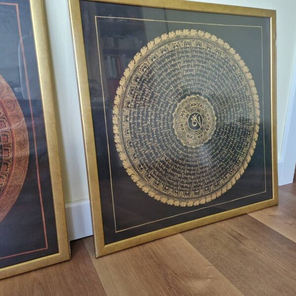 Wheel of Life/ Wheel of Time/ Kalachakra Mandala Hand Painted Original ...