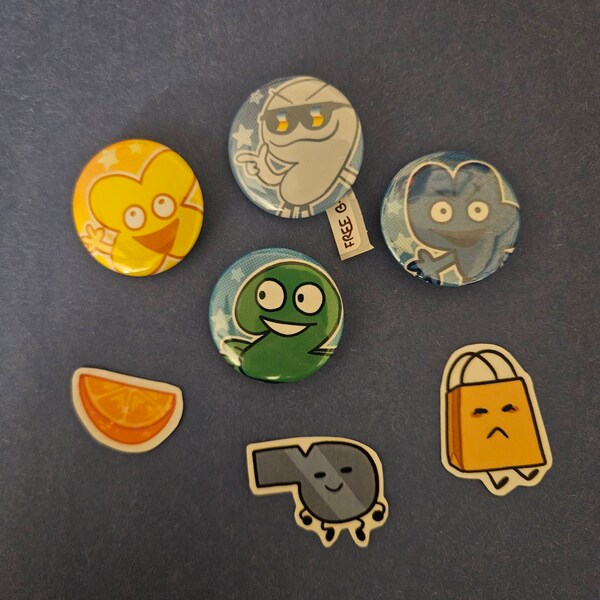 BFB X Enamel Pin BFDI - Object Show - Etsy