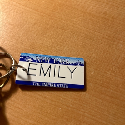 Personalized Engraved California Classic Replica License Plate Keychain ...