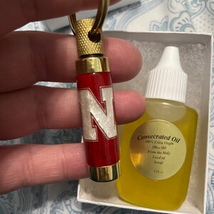 LDS Consecrated Oil Vial Made Out of Olive Wood From Bethlehem Israel ...
