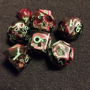 Dice Set Skull Sharp Edge, D&D Dice Set for Dungeons and Dragons D and ...