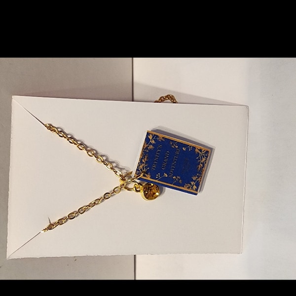 Custom Miniature Book Necklace, Customized Mini Book Necklace, Choose ...