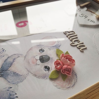 Baby Koala. Watercolor Little Animals Clipart Australia Portrait ...