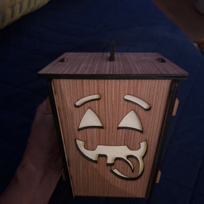 Halloween Decoration Light, Jack-o-lantern Wood Decorations Light Tea ...