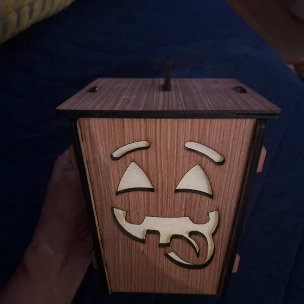 Halloween Decoration Light, Jack-o-lantern Wood Decorations Light| Tea ...