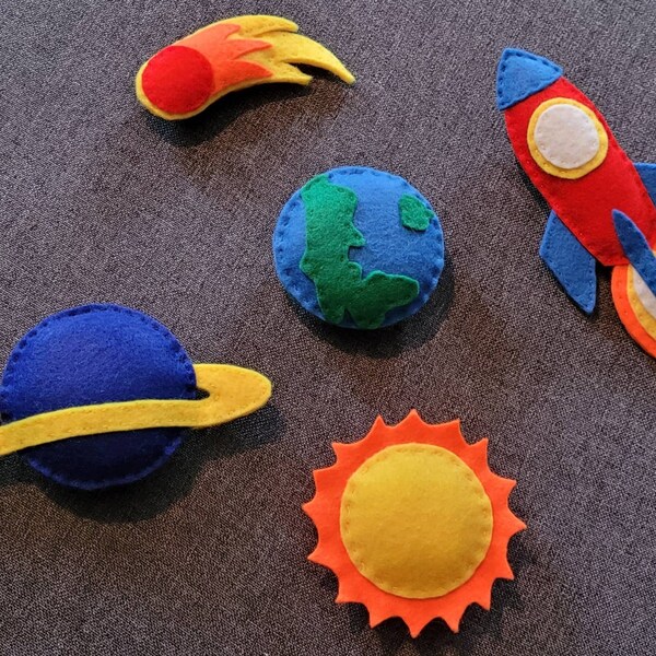 Space Baby Mobile Pattern Felt Mobile Pattern Space Mobile Pattern ...