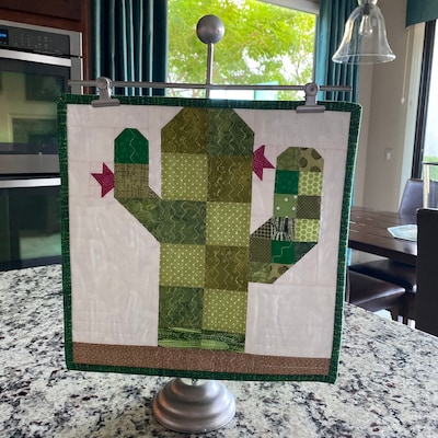 Scrappy Desert Cactus PDF Quilt Block Pattern Includes Instructions for ...