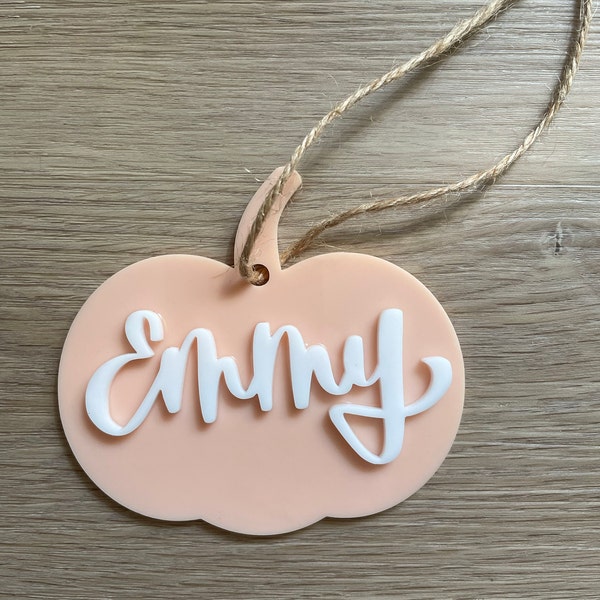 Halloween Tags, Pumpkin Name Tag, Ghost Tag, Bat Tag, Kid's Halloween ...