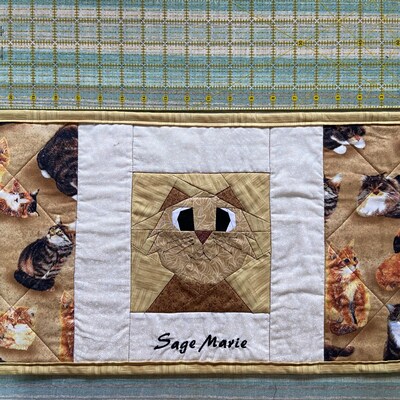 SCOTTISH FOLD CAT Paper Pieced Block Pattern in Pdf - Etsy