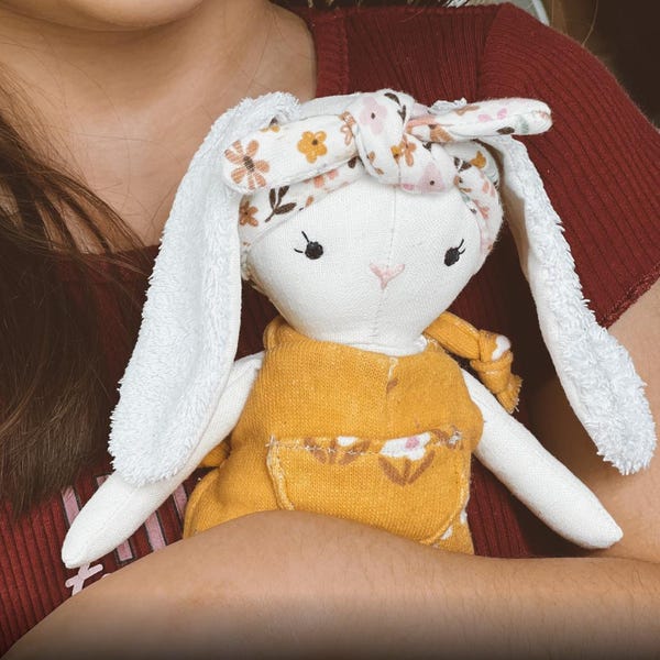 Baby Bunny Sewing Pattern PDF - Make an Easter Bunny Doll / Stuffed ...