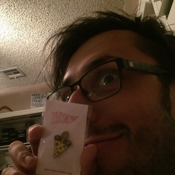 Kilroy Pizza Enamel Pin - Etsy