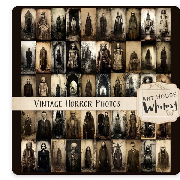 Vintage Gothic Horror Photos: Macabre Halloween Images (digital ...