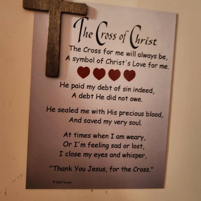 Cross of Christ Magnet, Christmas Gift, Christian Gifts, Christian ...