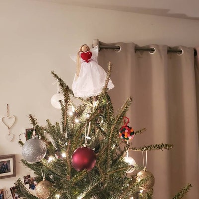 Mini Angel Tree Topper Fairy Tree Topper White Christmas - Etsy UK
