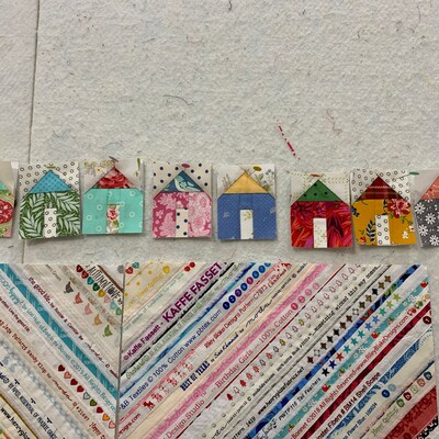 MINI HOUSE BLOCK Foundation Paper Piecing Template Pattern - Etsy