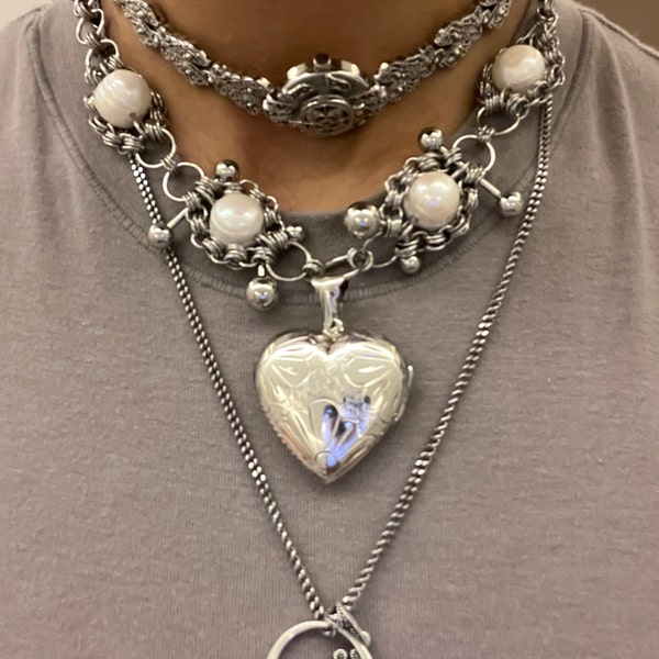 Asymmetrical Heart Clock Locket Necklace - Etsy