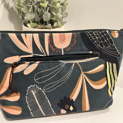 Large Makeup Bag PDF Sewing Pattern, Zippered Cosmetic Case With ...
