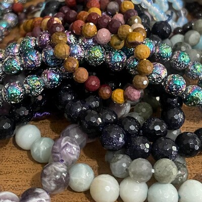 Natural 6mm Dream Agate Round Beads Genuine Gemstone - Etsy