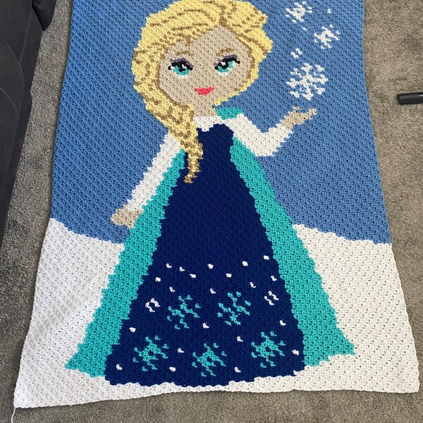 Elsa Graph + Written Instructions * C2C * Row by Row * Digital Pattern ...