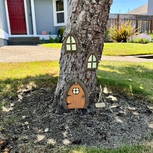 Tree Faces Tree Hugger Yard Art Garden Decoration unique Glow in the ...