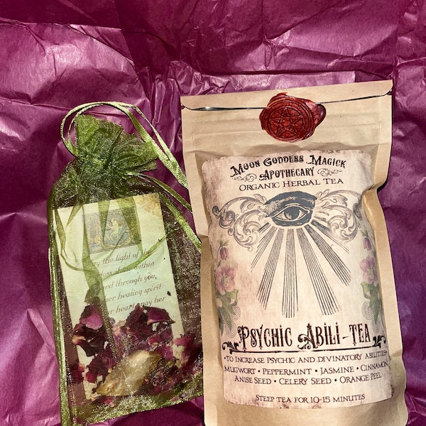 PSYCHIC TEA ~ Psychic Abili-tea ~ Organic Herbal Tea ~ Psychic Ability ...