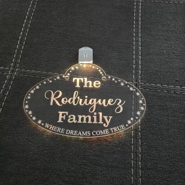 Personalized Light up Stroller Tag Sign, Stroller Spotter, Custom ...
