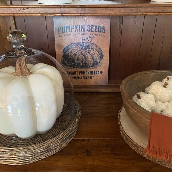 Grungy Style Pumpkin Seeds Sign Wooden Primitive Sign - Etsy