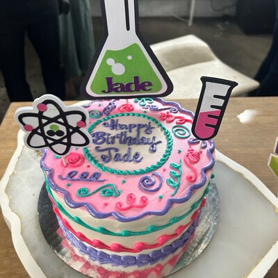 Custom Science Cupcake Toppers, Science Party, Science Birthday, Mad ...