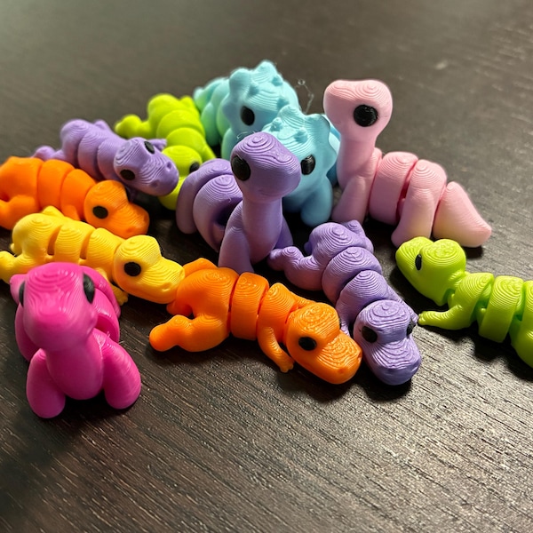 Candy Corn Baby Dinosaur Fidget Toys 3-pack With Egg – 3D Printed ...