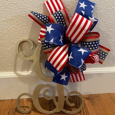 Merry Monogram Tree Topper Happyholidays Merry - Etsy