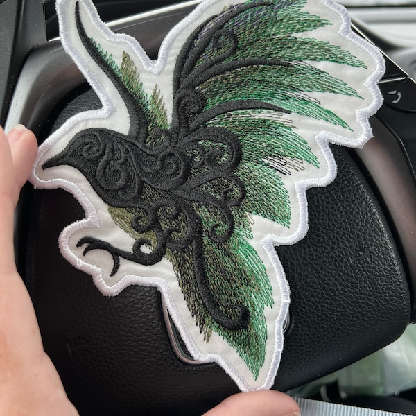 The Raven Patch! Any Color! Custom Made! - Etsy