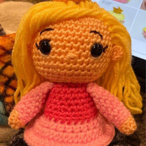 Crochet Doll Amigurumi Pattern Fairytale Princess, PDF Pattern, English ...