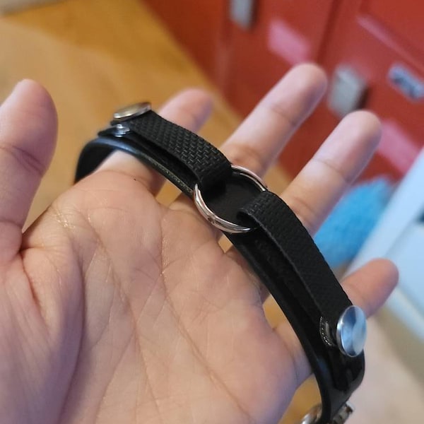 Adjustable Grief Bracelet, Handmade Leather Widow Bracelet, Wear a Ring ...