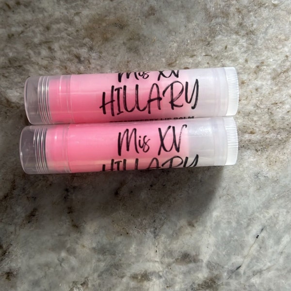 PERSONALIZED Tinted Lip Balms for Birthday Parties, Sweet Sixteen, Baby ...